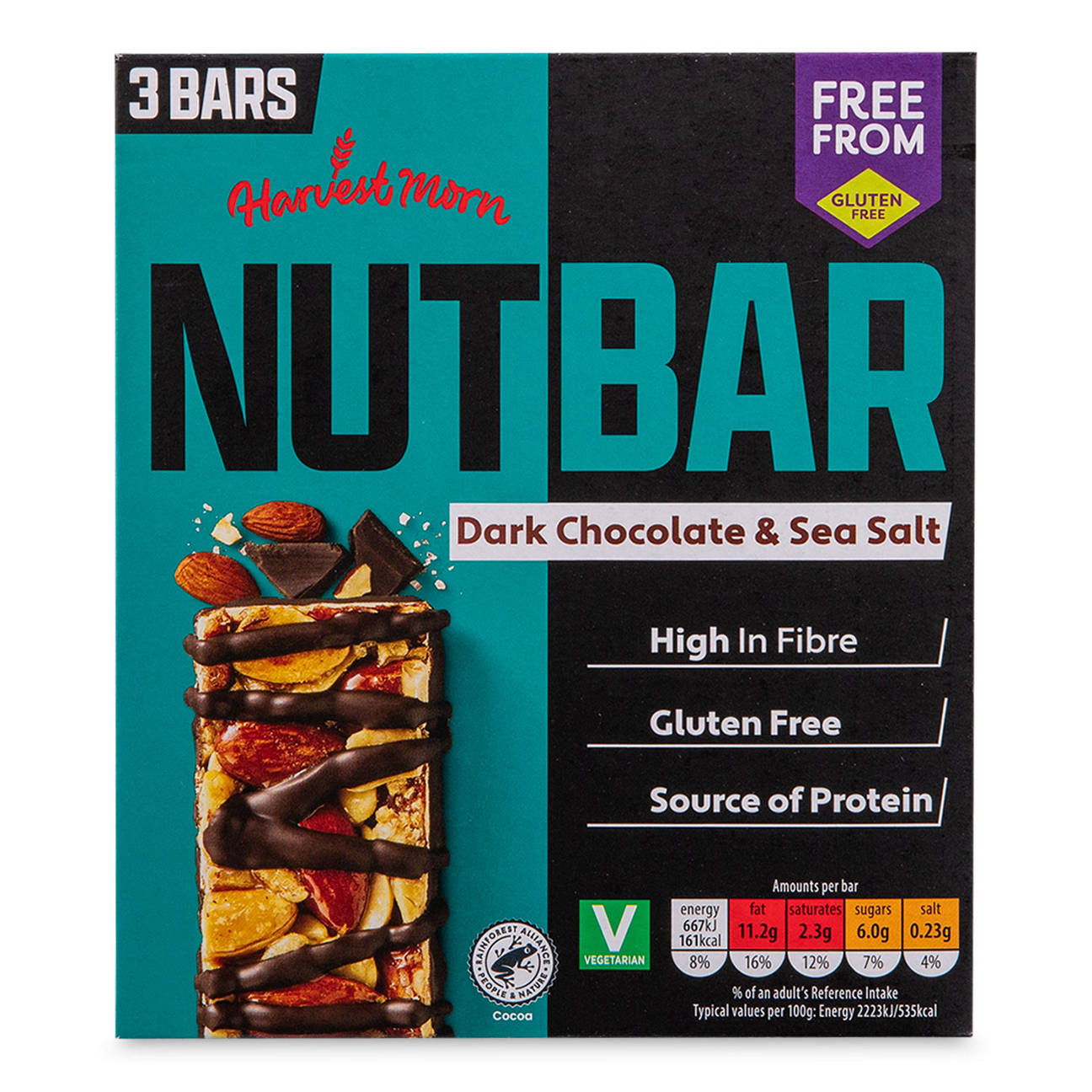 Salted Chocolate Nut Bars 3 Pack | ALDI IE